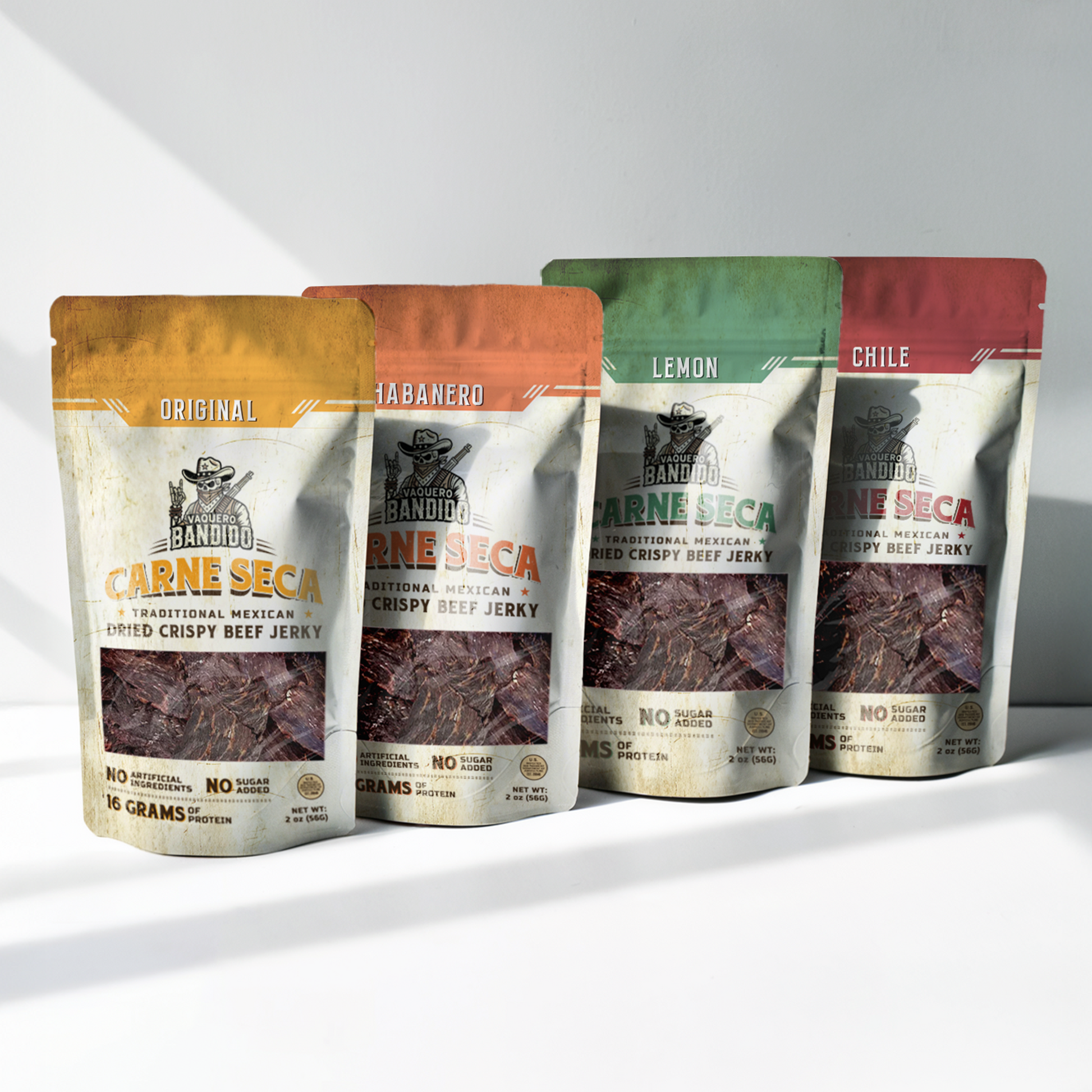 Traditional Mexican Beef Jerky Variety 5-Pack – Vaquero Bandido