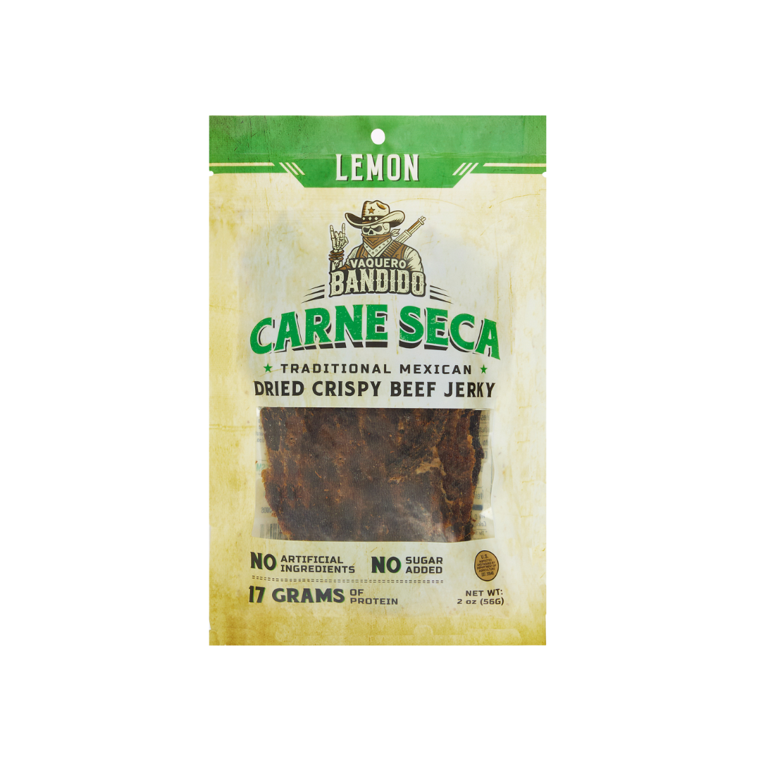 Lemon Carne Seca Mexican Beef Jerky – Vaquero Bandido