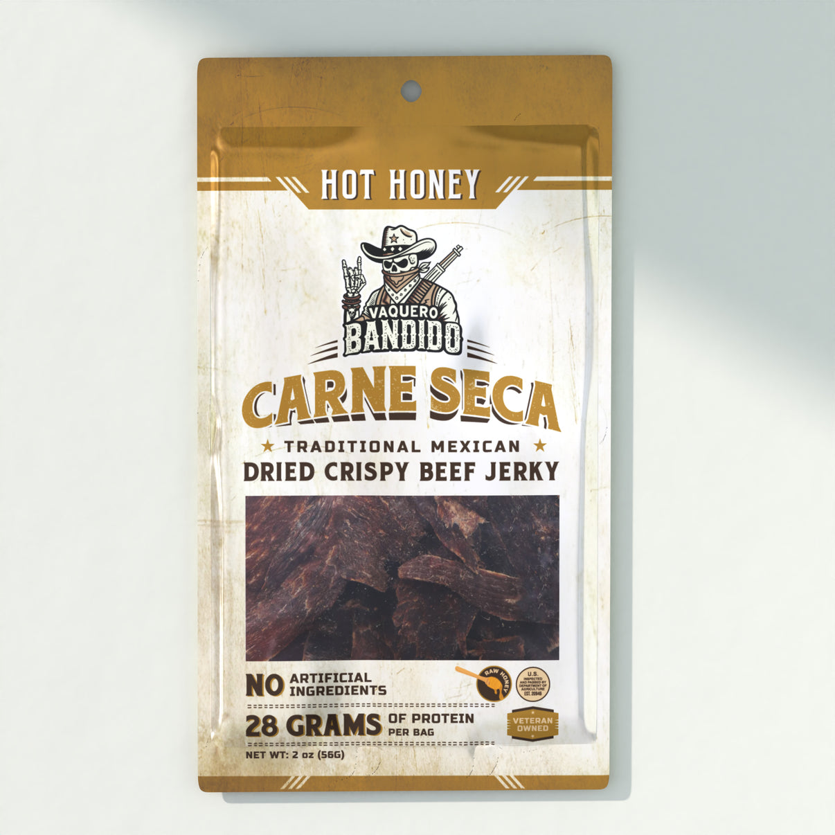 Hot Honey Carne Seca Mexican Beef Jerky – Vaquero Bandido
